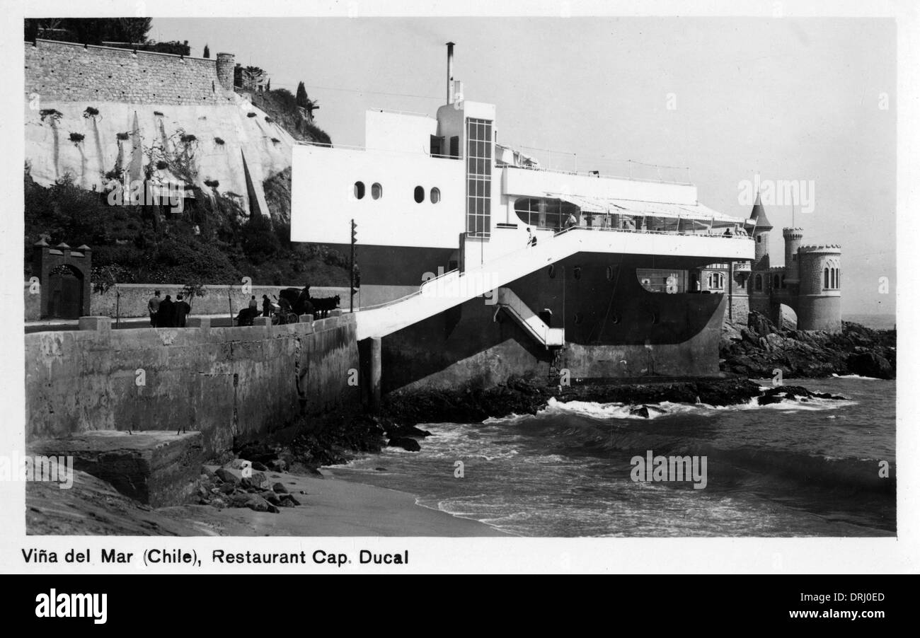 Restaurant Cap. Ducal - Vina del Mar, Chile Stock Photo - Alamy