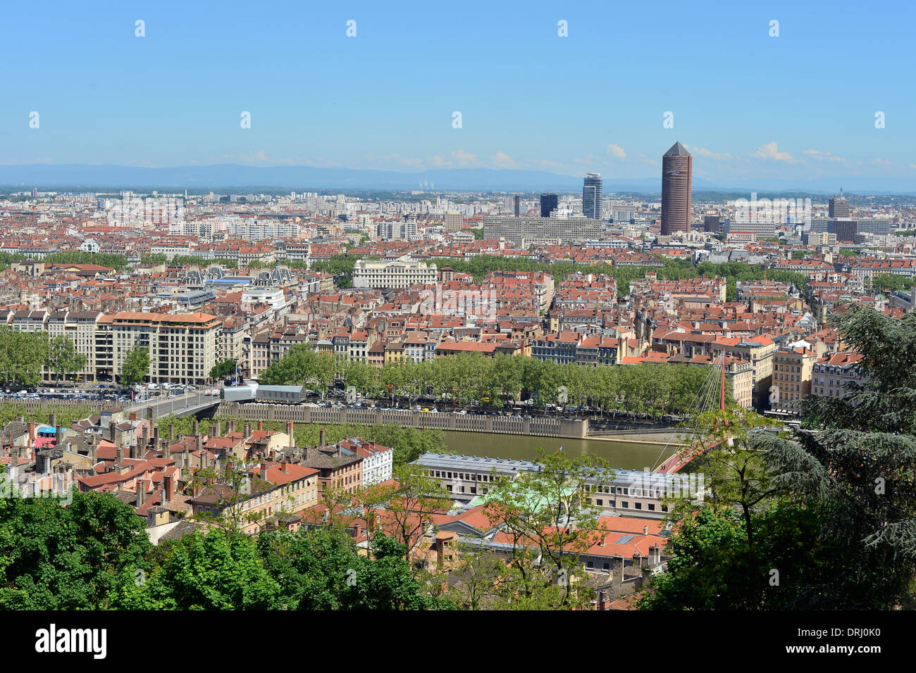 Lyon aerial view hi-res stock photography and images - Alamy