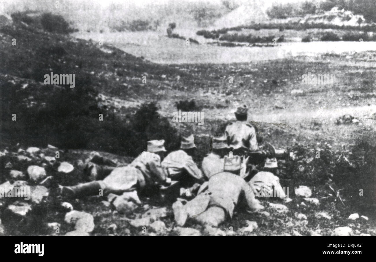 Romanian troops on front line, WW1 Stock Photo - Alamy