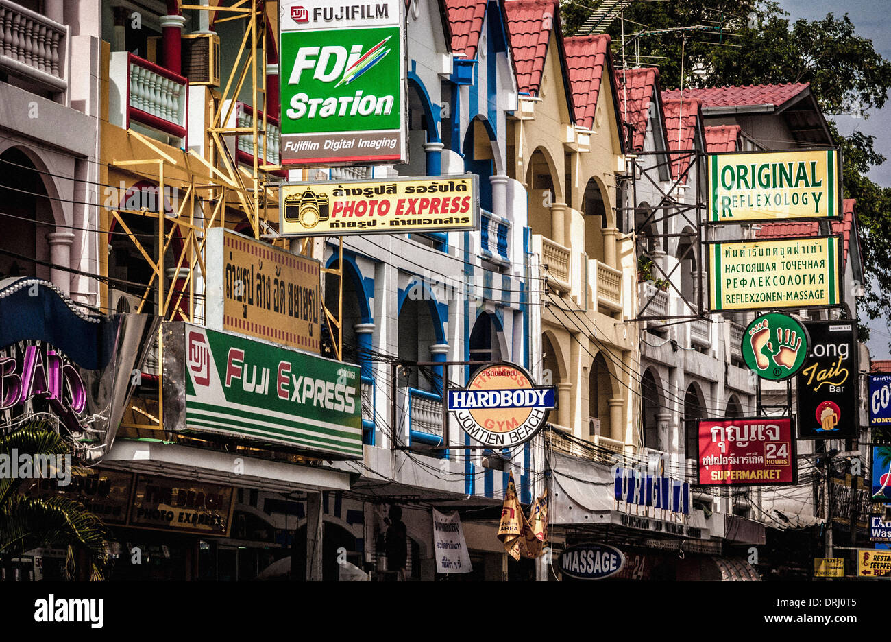 Street scene, Pattaya, Thailand Stock Photo - Alamy