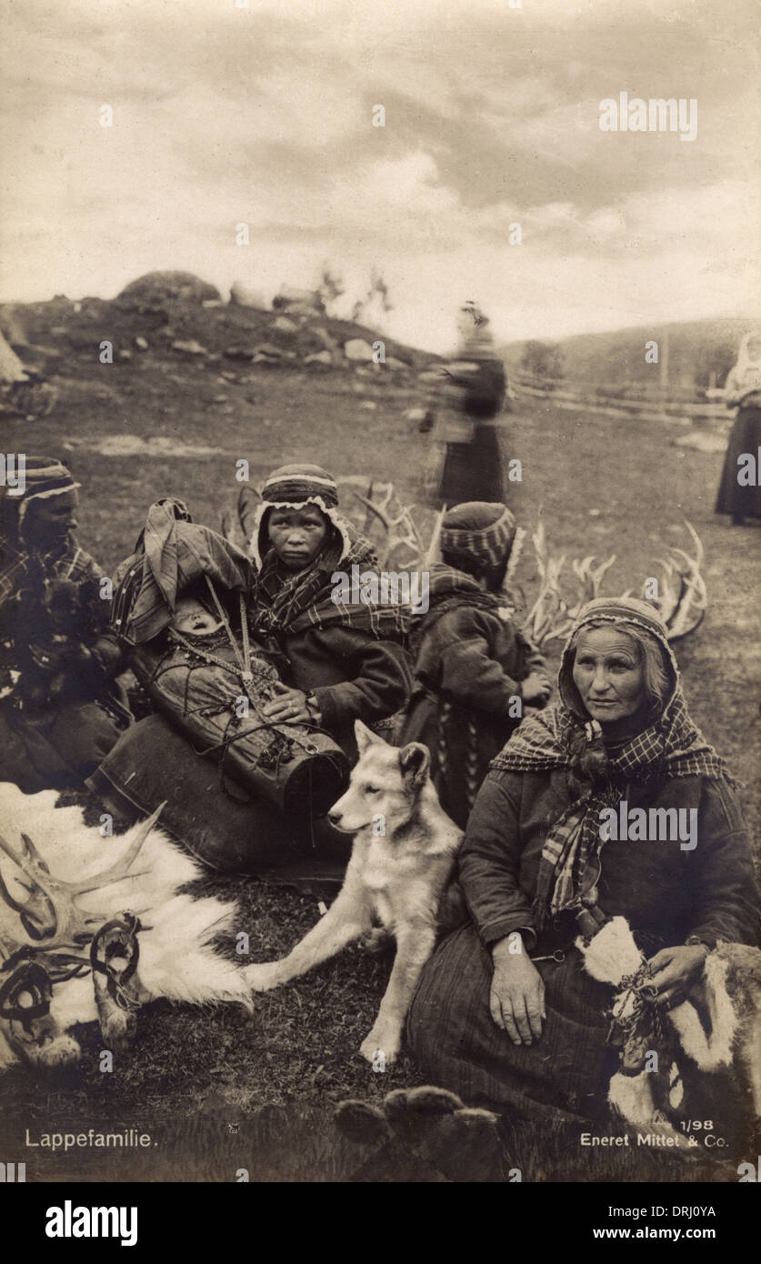Sami Family - Northern Scandinavia Stock Photo - Alamy