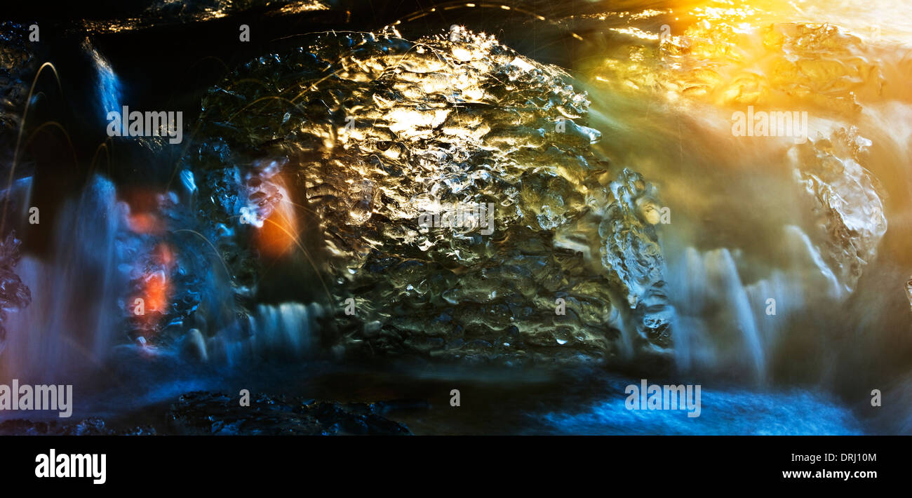 Icy clean stream with mysterious light.Dalarna, Sweden Stock Photo - Alamy