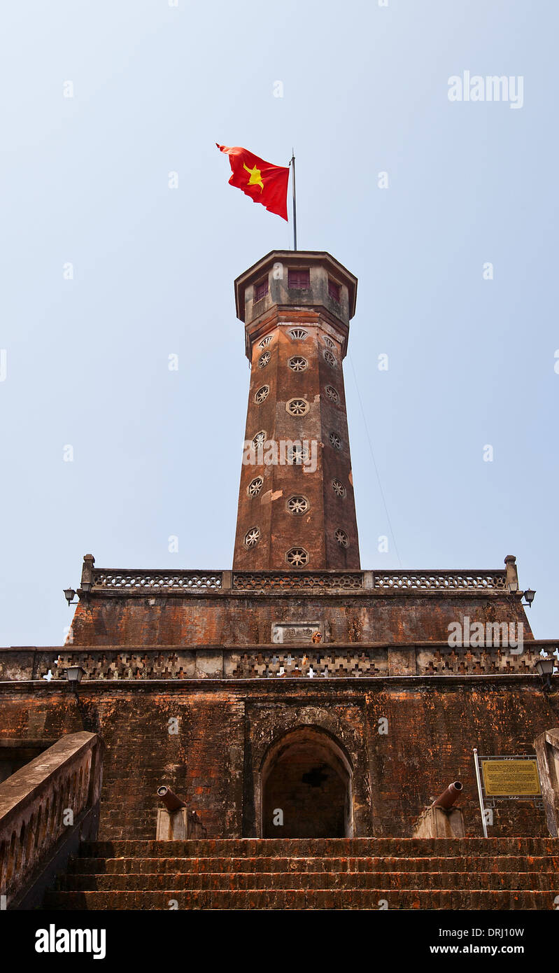 Flag Tower of Hanoi (1812, UNESCO site), Vietnam Stock Photo - Alamy