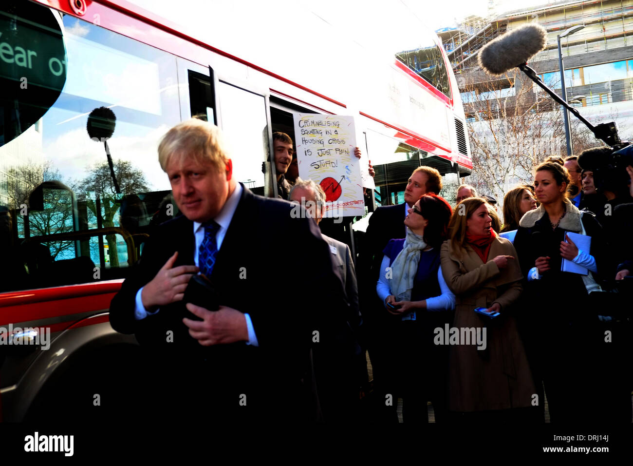 London, UK. 27th Jan, 2014. Boris Johnson Launches 'Year of the Bus ...