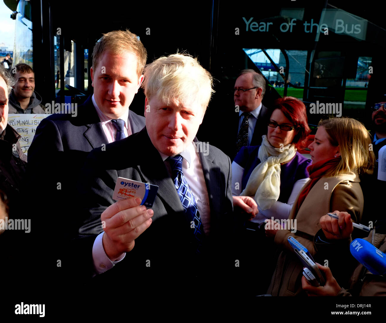 London, UK. 27th Jan, 2014. Boris Johnson Launches 'Year of the Bus ...