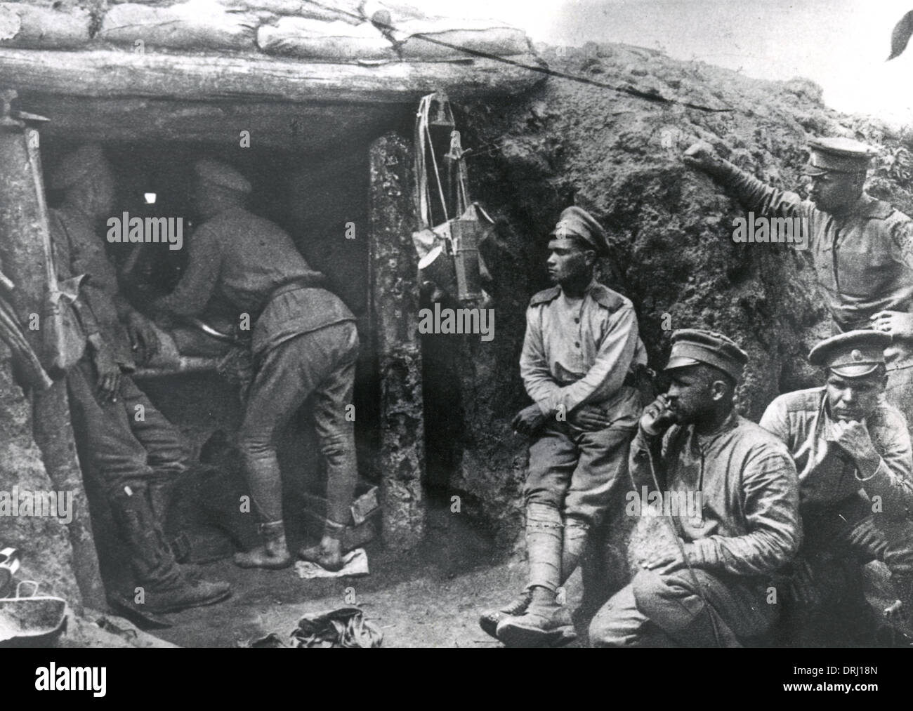 Dugout and the trenches hi-res stock photography and images - Alamy