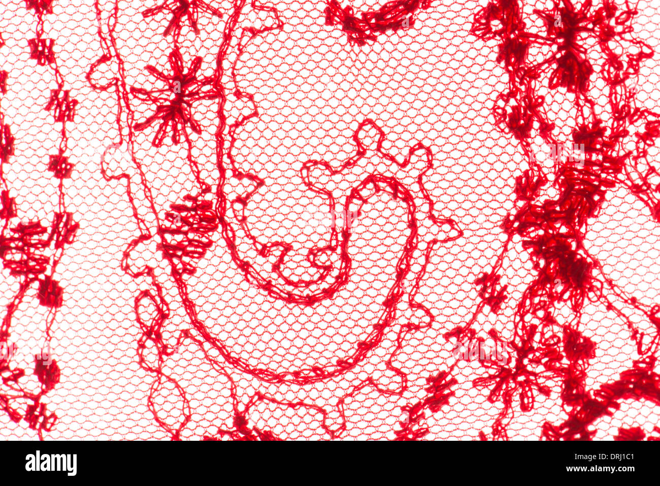 Red lace detail hi-res stock photography and images - Alamy