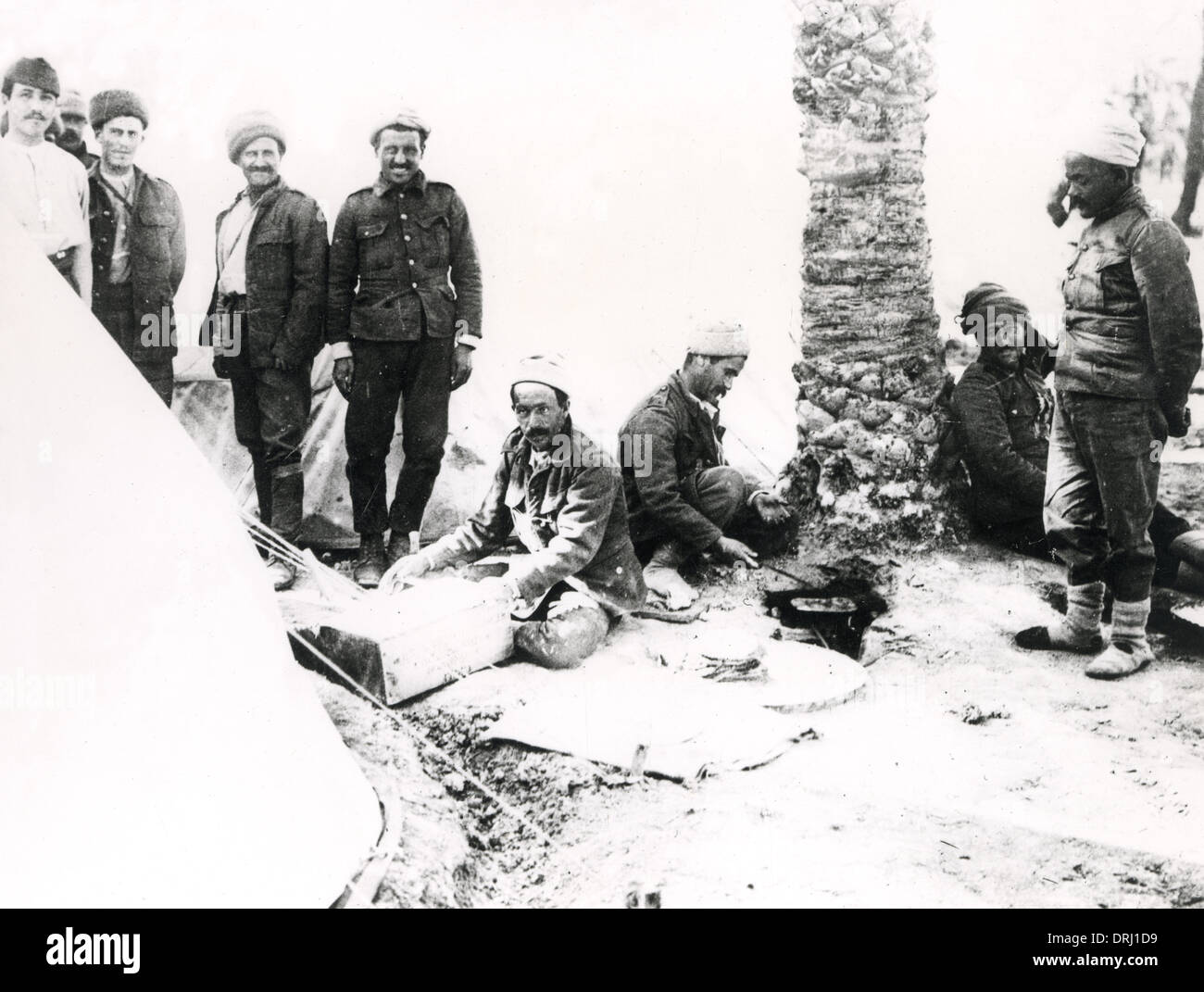 Allied soldiers on Salonika Front, WW1 Stock Photo - Alamy
