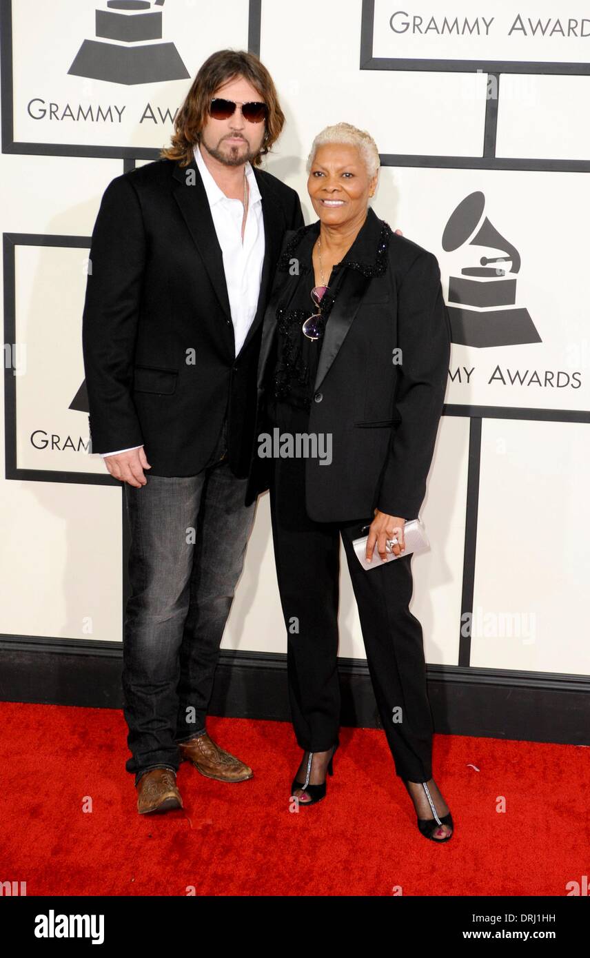Los Angeles, CA, USA. 26th Jan, 2014. Billy Ray Cyrus, Dionne Warwick ...