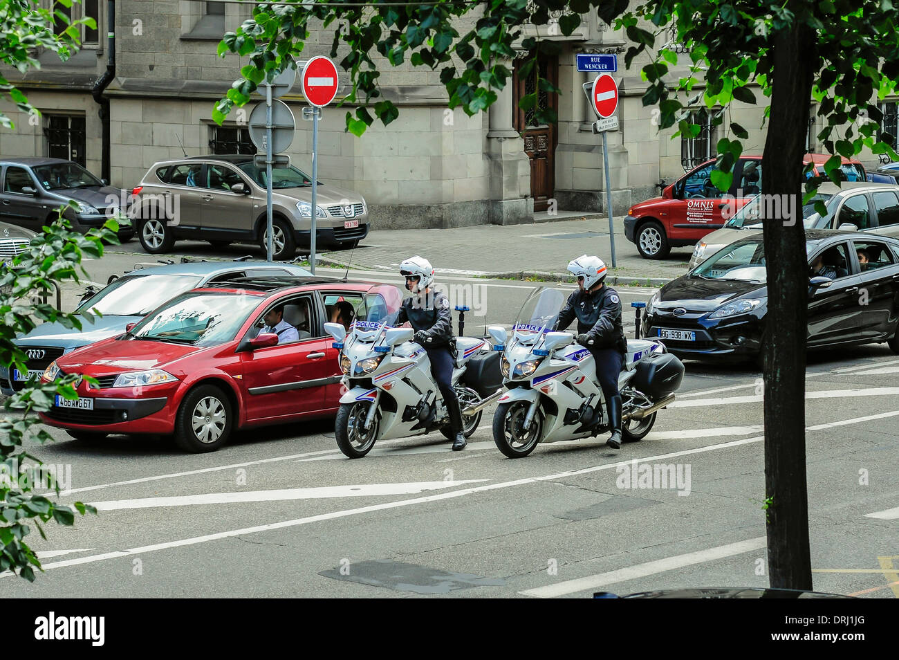 Motorcycle car and driver hi-res stock photography and images - Alamy