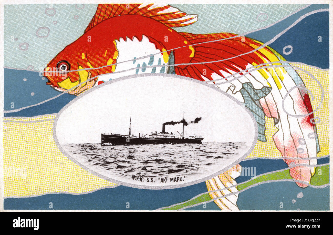 The N.Y.K. S.S. Aki Maru Stock Photo - Alamy