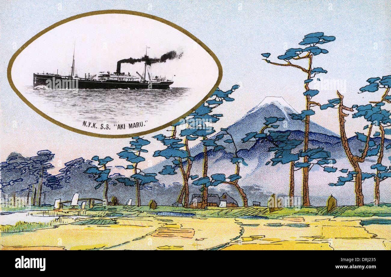 The N.Y.K. S.S. Aki Maru Stock Photo - Alamy