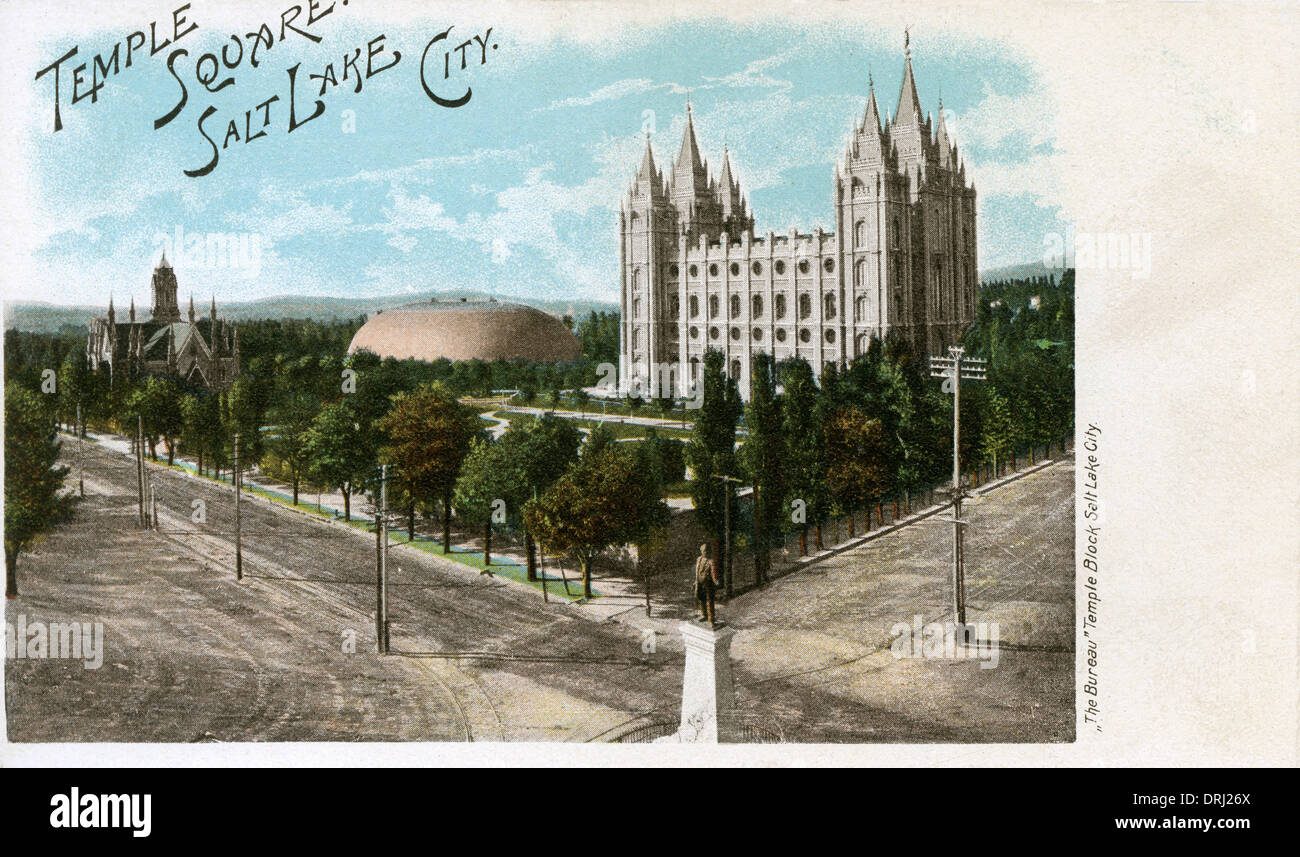 Temple Square - Salt Lake City, Utah, USA Stock Photo - Alamy