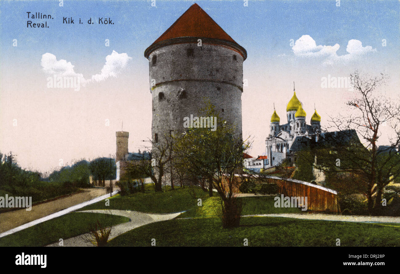 Tower and church in Tallinn (Reval), Estonia Stock Photo - Alamy