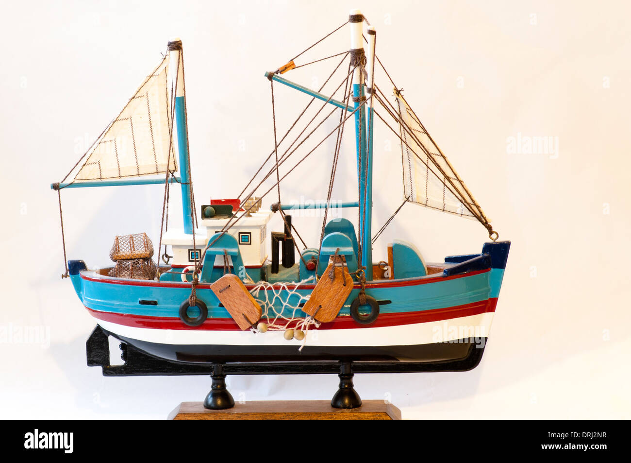 Model Wooden Fishing Trawler Stock Photo - Alamy