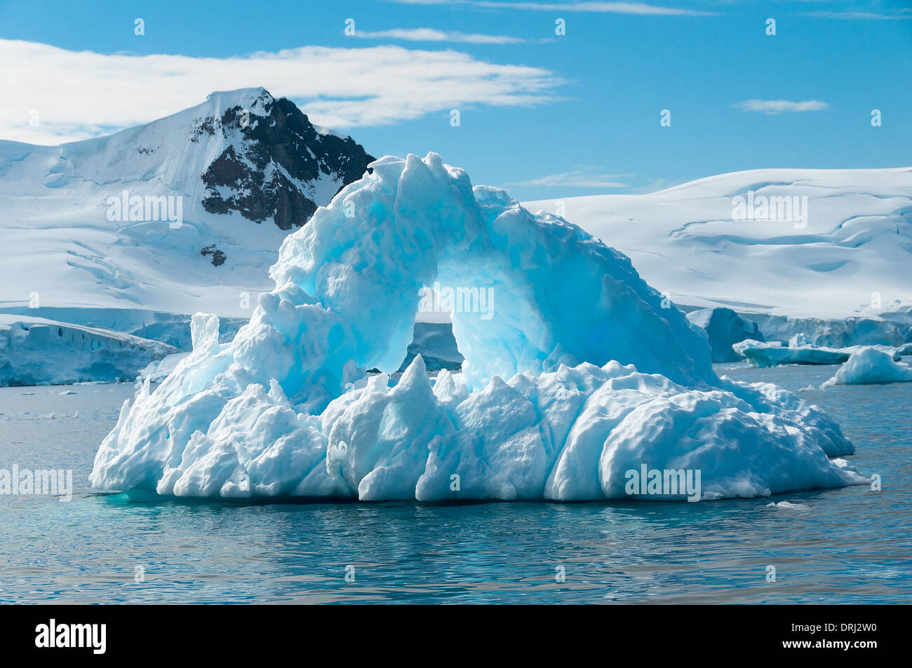 Arch shaped iceberg Antarctica Stock Photo - Alamy