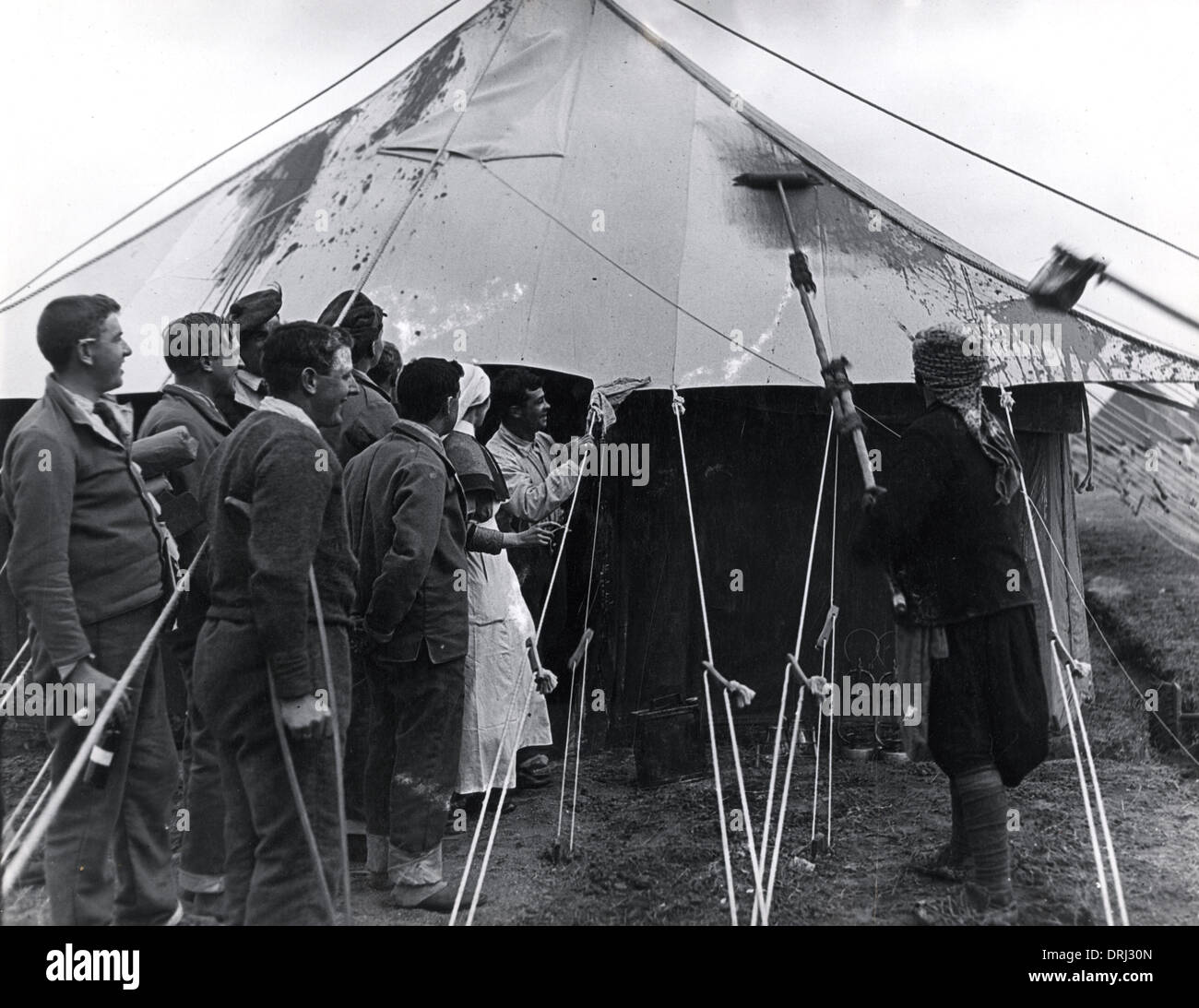 British field hospital marquee, Salonika, WW1 Stock Photo - Alamy