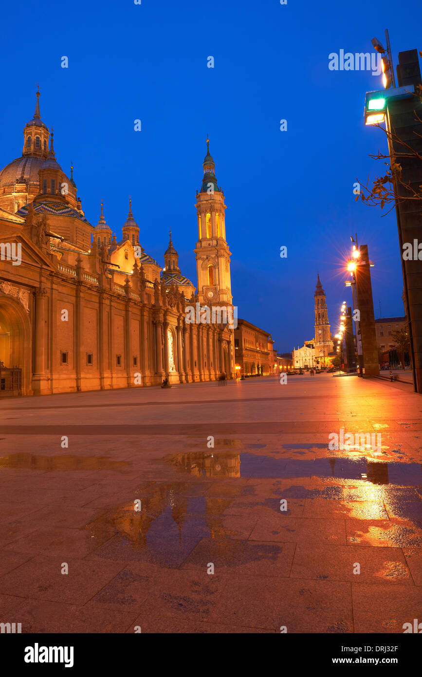 Detail of the basilica del pilar hi-res stock photography and images ...