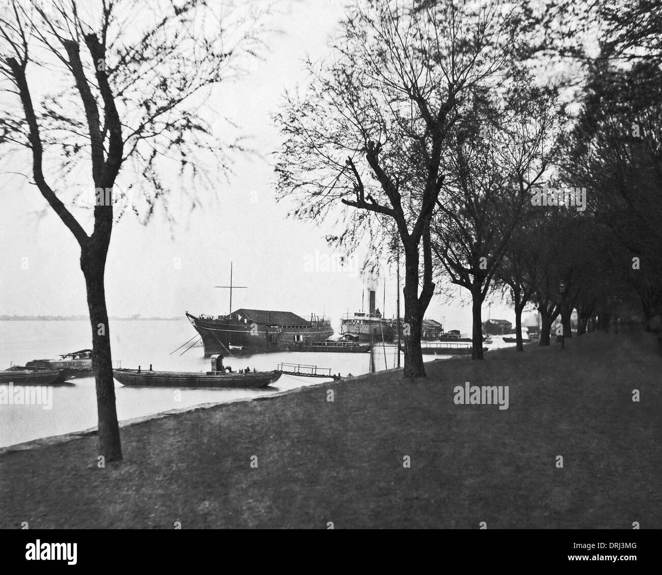 Waterfront at Hankow (Hankou), China Stock Photo - Alamy
