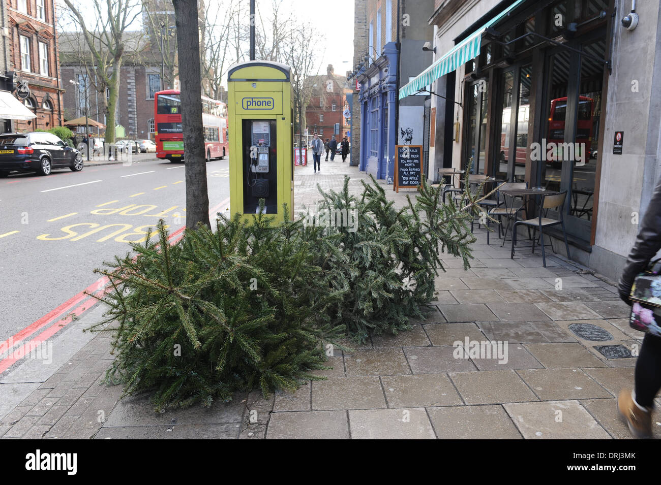 London christmas tree disposal hi-res stock photography and images - Alamy