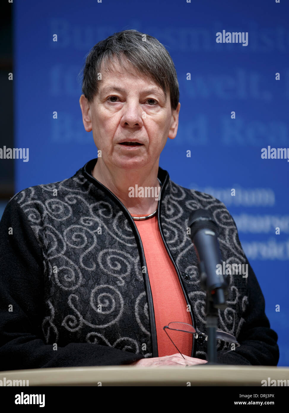 Berlin, Germany. January 27th, 2014.German Minister of Environment ...
