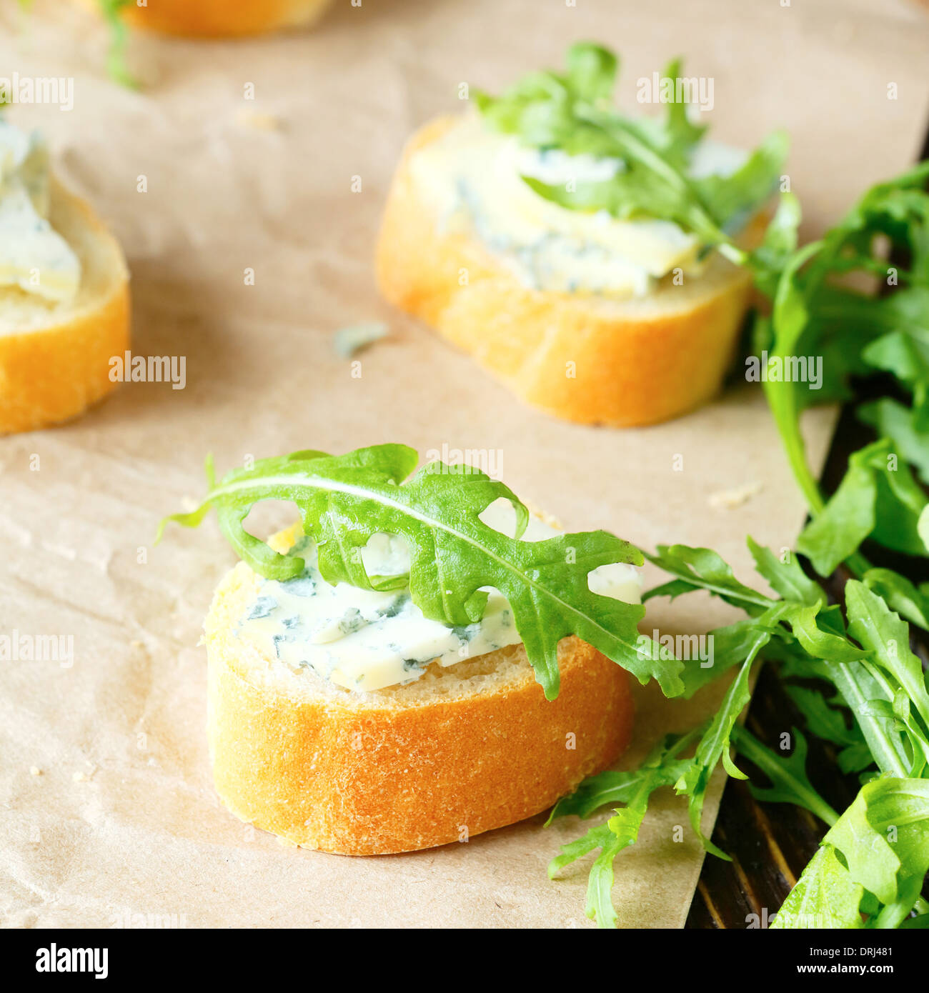 Blue cheese canapes hi-res stock photography and images - Alamy