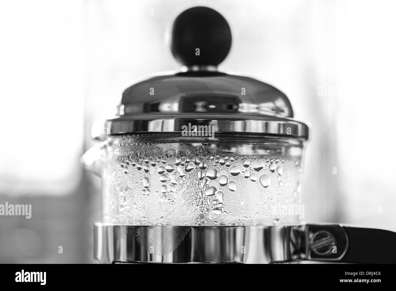 Beads of condensation inside a coffee pot Stock Photo - Alamy
