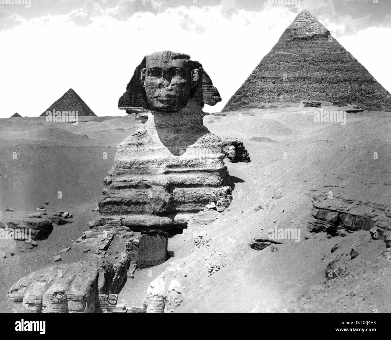 Pyramids and Sphinx, Egypt Stock Photo - Alamy