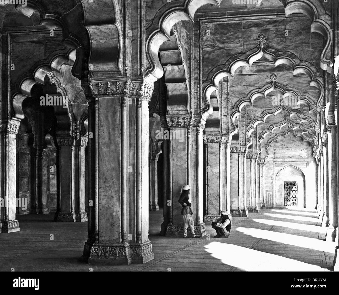 View inside the Moti Masjid, Agra, India Stock Photo - Alamy
