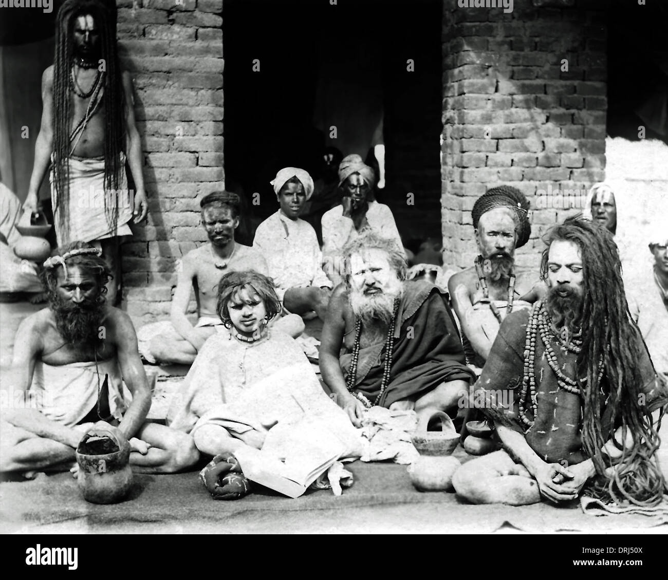 Fakirs in India Stock Photo - Alamy