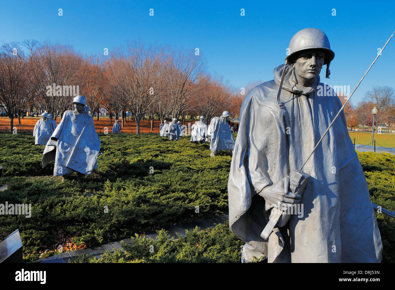 The Korean War Veterans Memorial in Washington DC, USA Stock Photo - Alamy