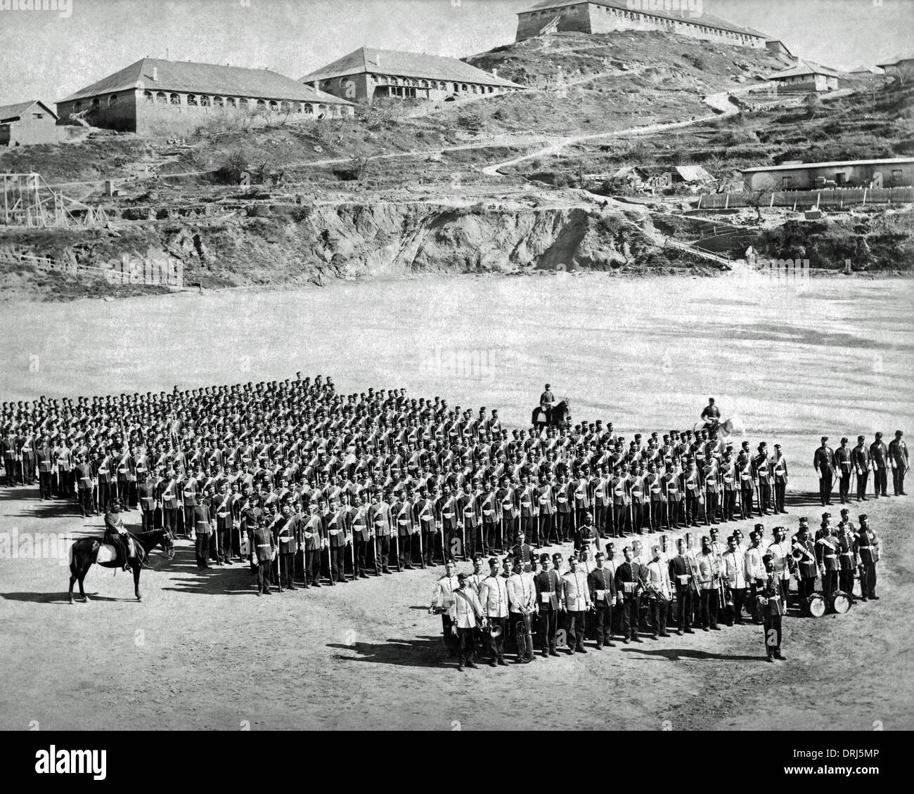 British regiment on parade, India Stock Photo - Alamy