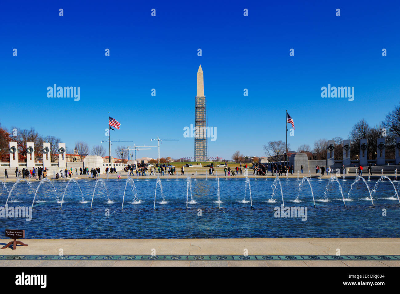The U.S. National World War II Memorial in Washington DC, USA Stock ...
