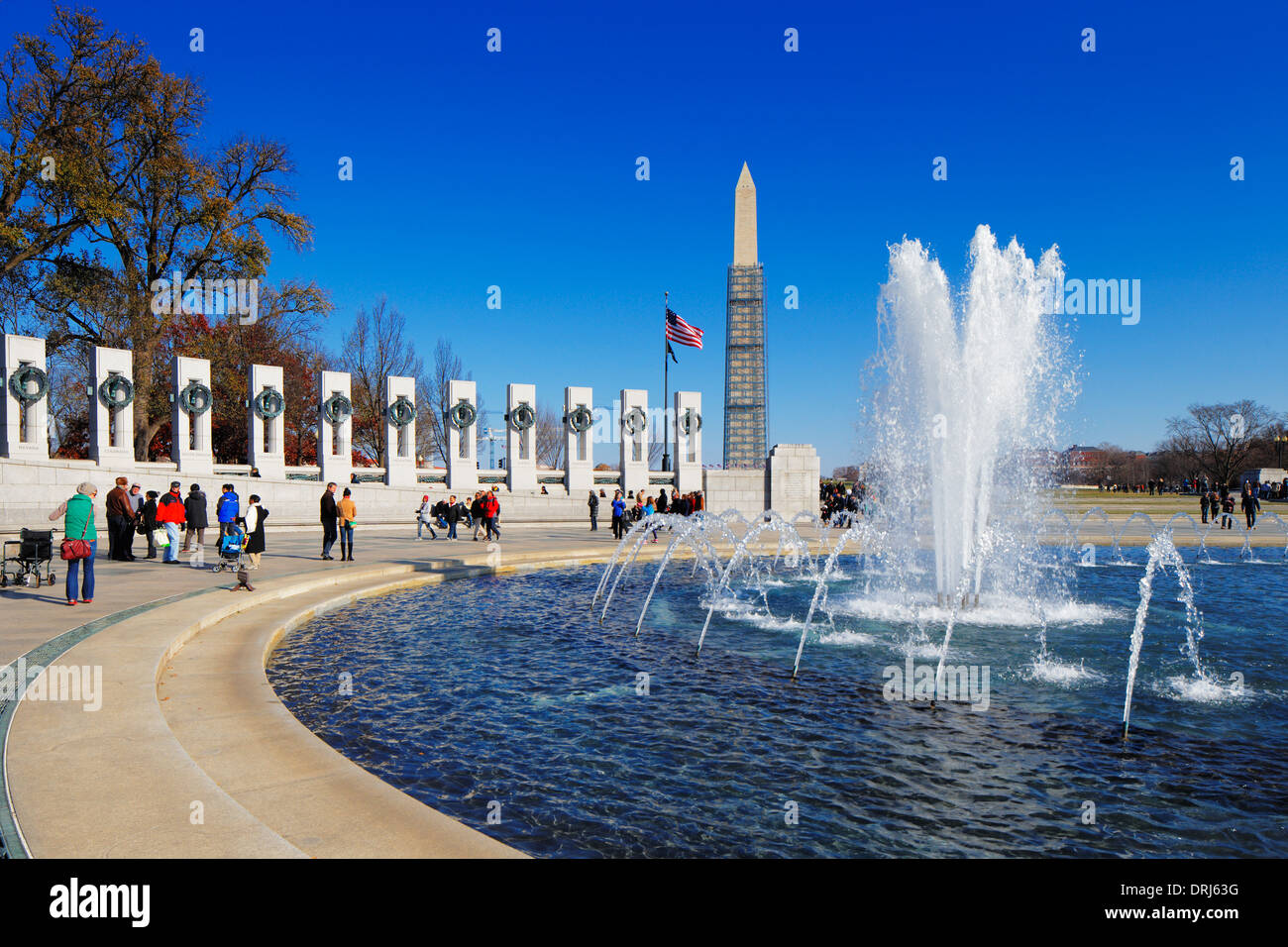 The U.S. National World War II Memorial in Washington DC, USA Stock ...