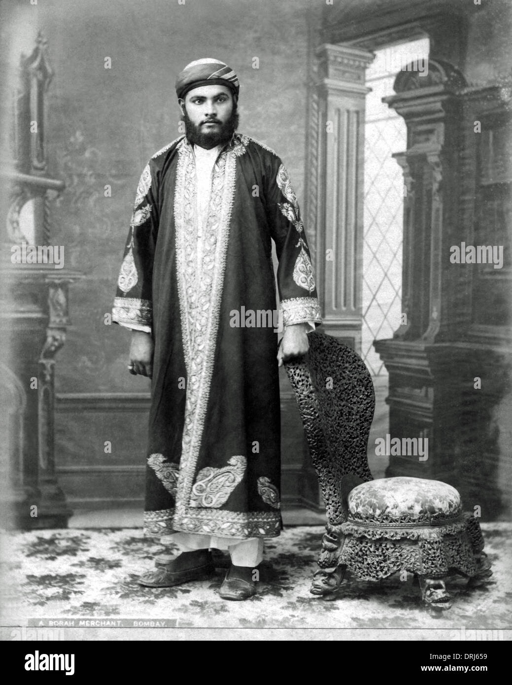 A Bohra merchant, Bombay (Mumbai), India Stock Photo - Alamy