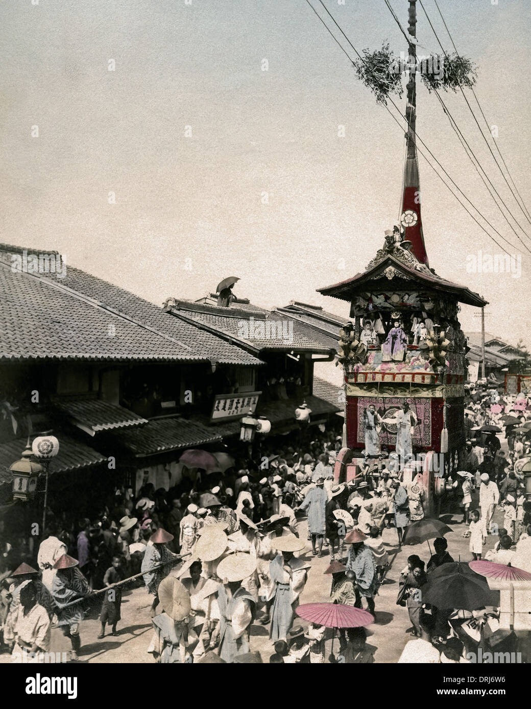 Festival procession, Japan Stock Photo - Alamy