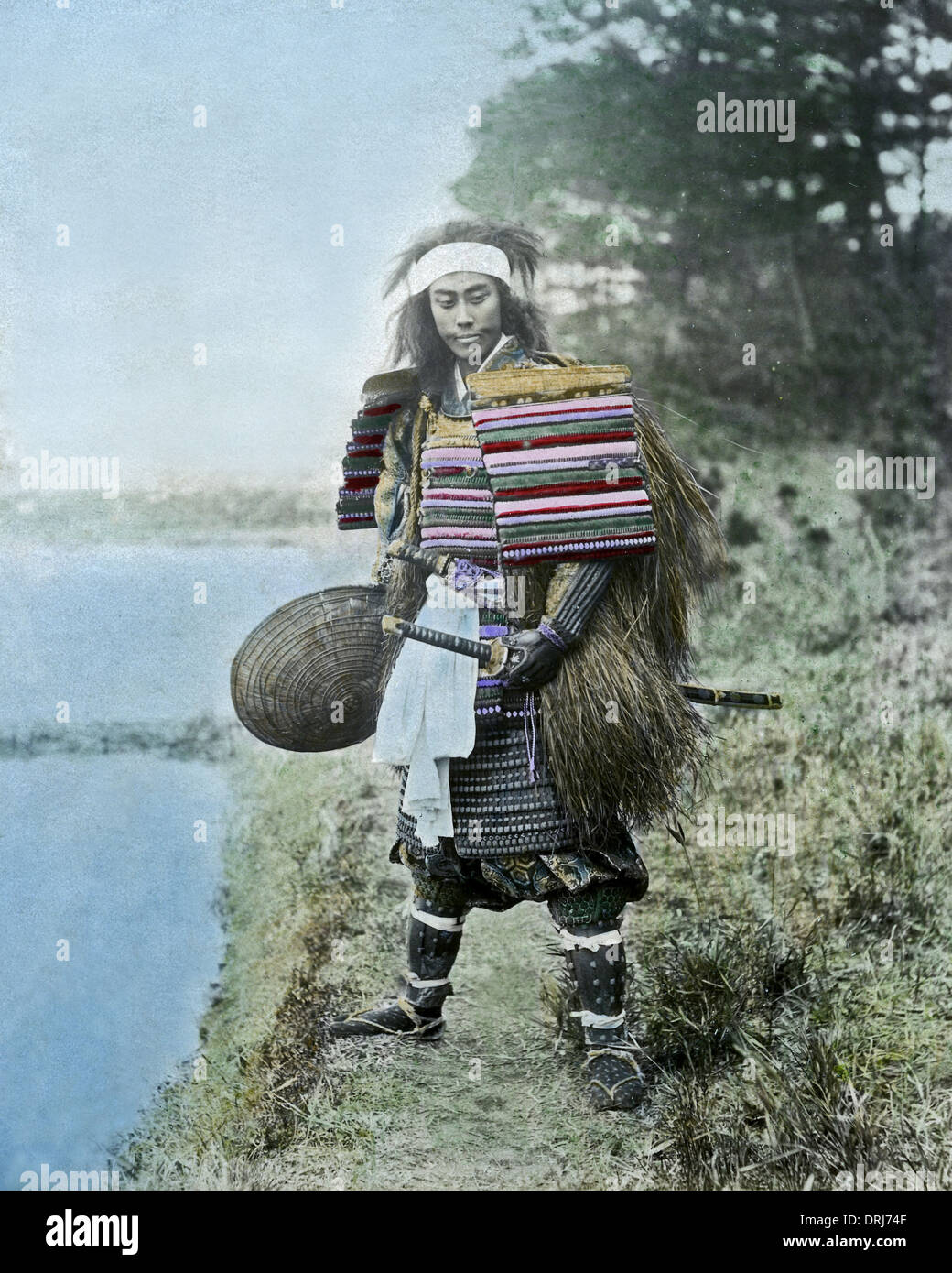 Samurai warrior in armour, Japan Stock Photo - Alamy