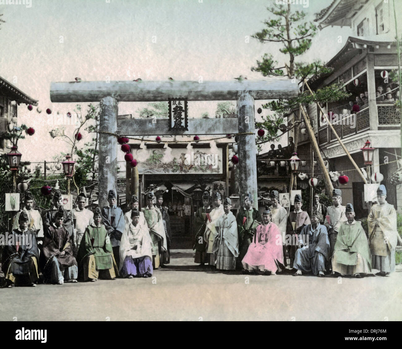 Shinto priests, Japan Stock Photo - Alamy