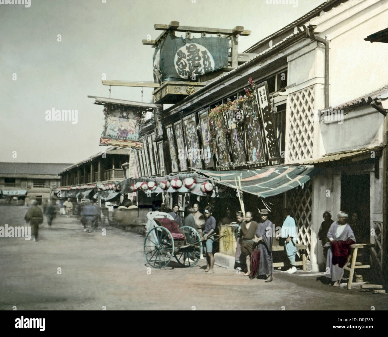 Tokyo street scene 19th century hi-res stock photography and images - Alamy