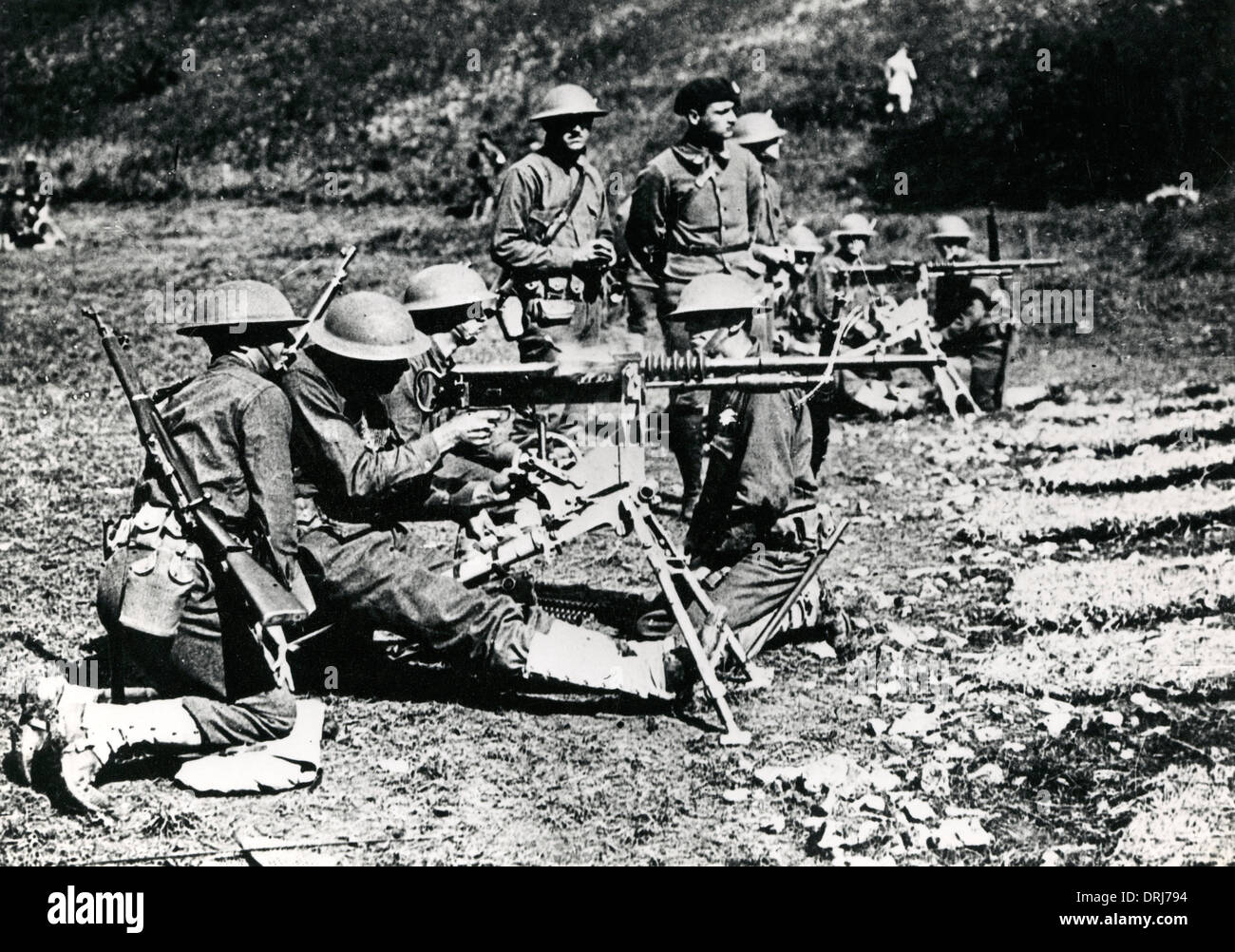 American troops training in France, WW1 Stock Photo - Alamy
