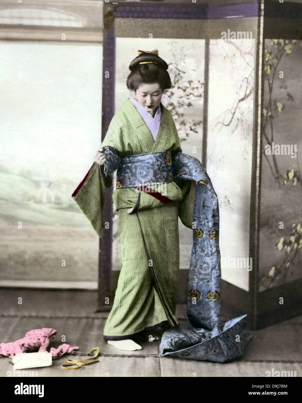 Traditional Geisha Kimono Obi