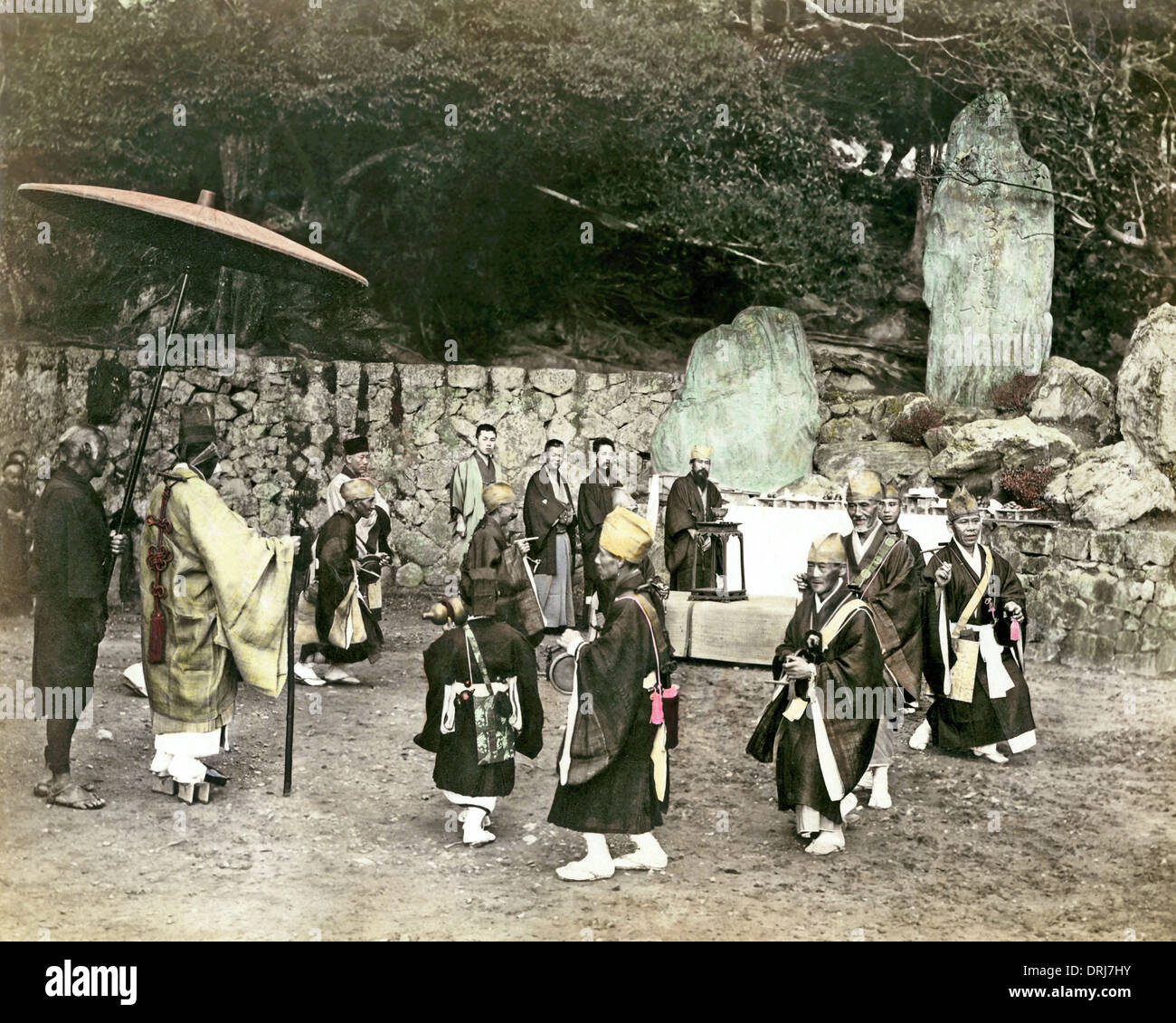 Buddhist priests, Japan Stock Photo - Alamy