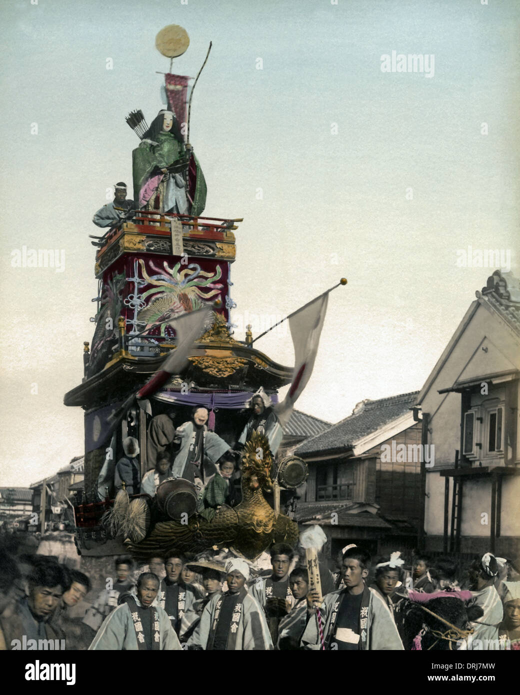 Festival procession, Japan Stock Photo - Alamy