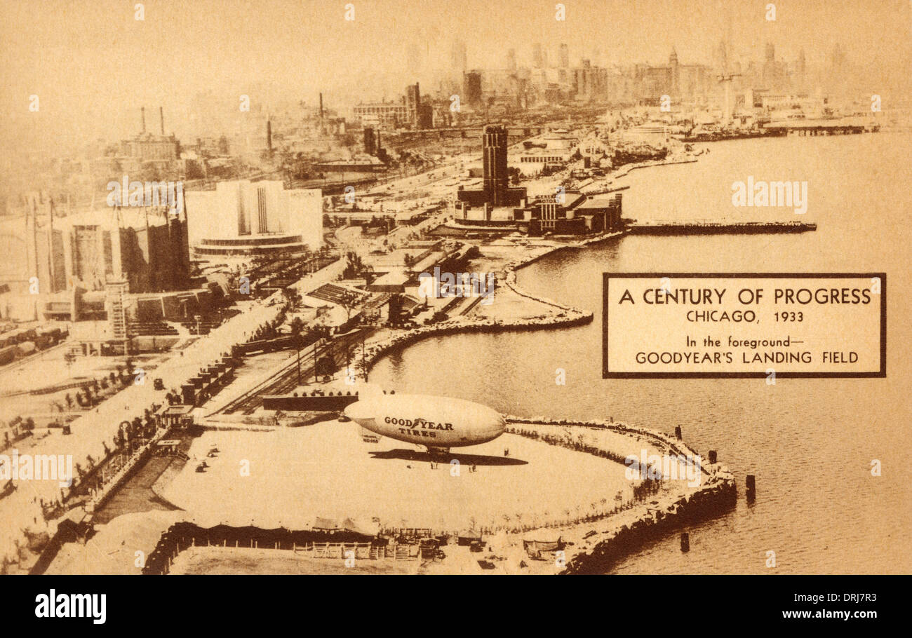 Goodyear Blimp Landing Field - Chicago, USA Stock Photo - Alamy