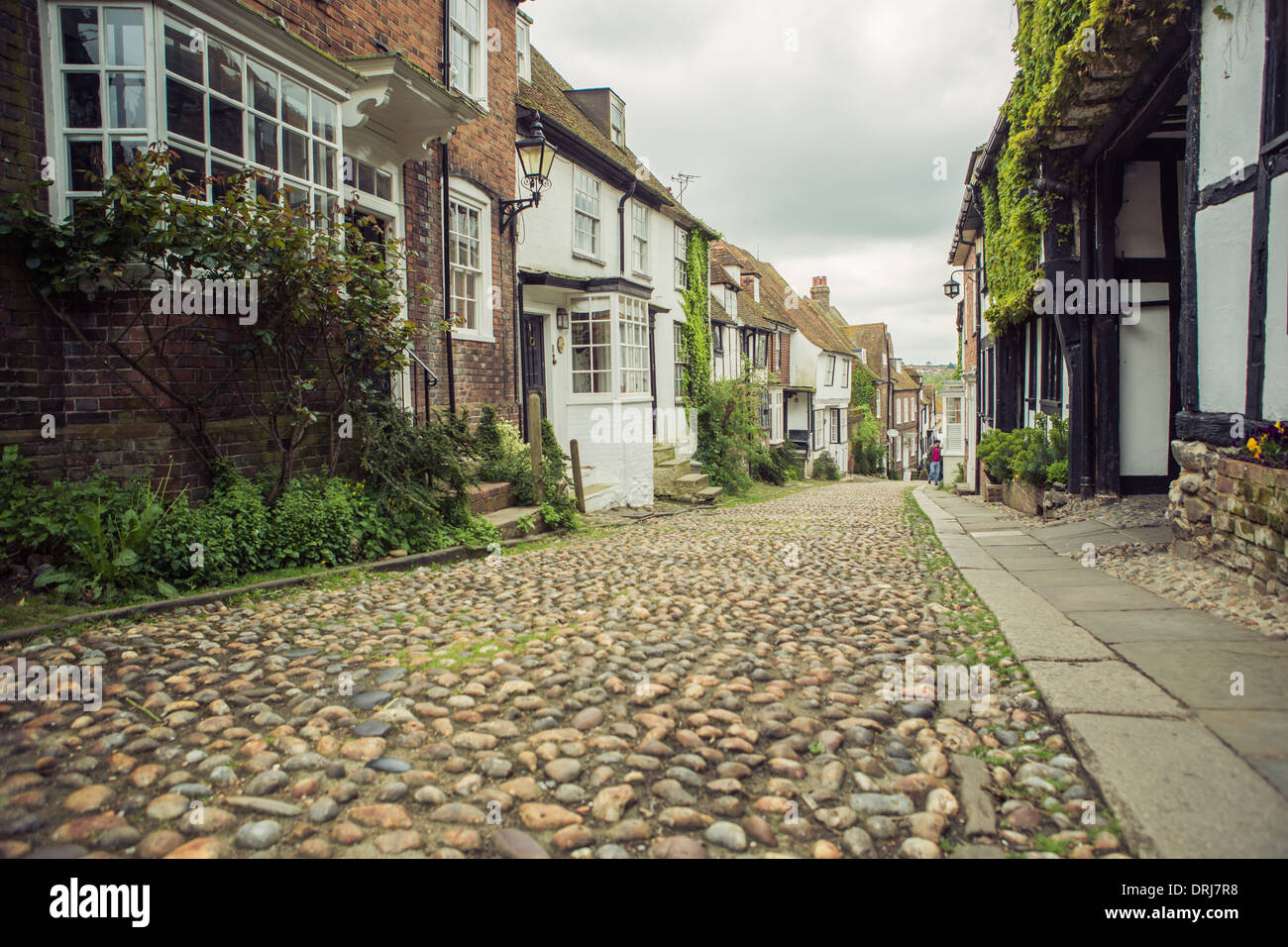 Historic cobbled Mermaid Street in Rye, East Sussex, UK Stock Photo - Alamy