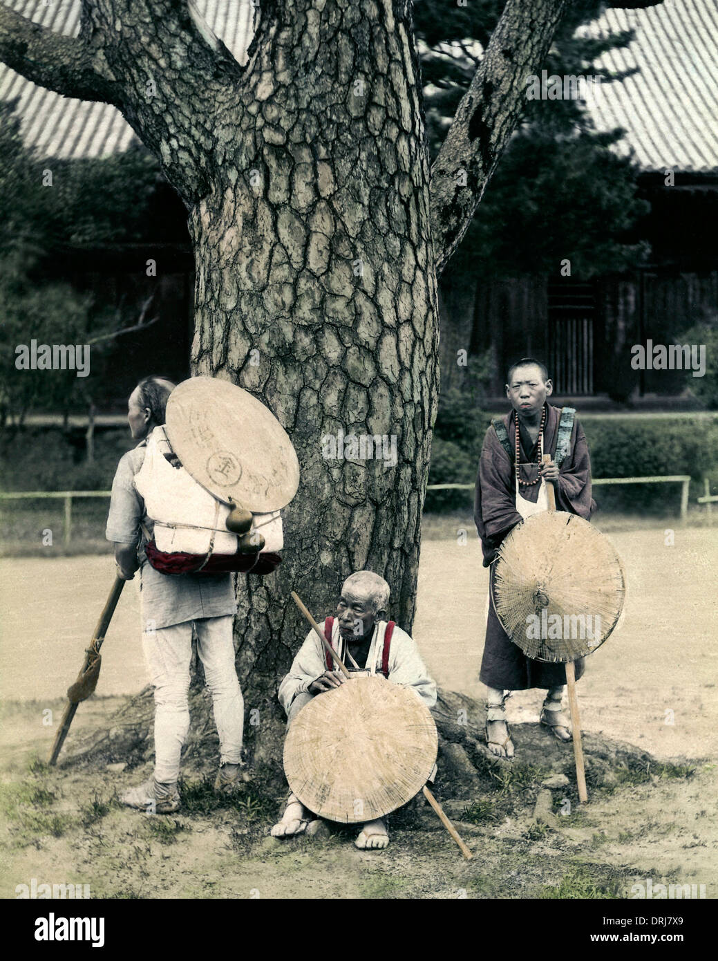 Three pilgrims, Japan Stock Photo - Alamy