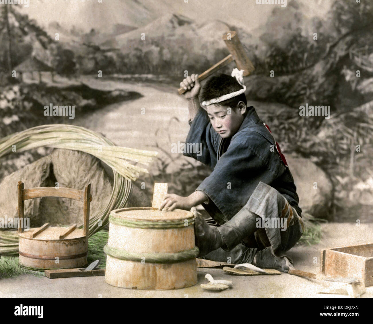 Barrel maker, Japan Stock Photo - Alamy