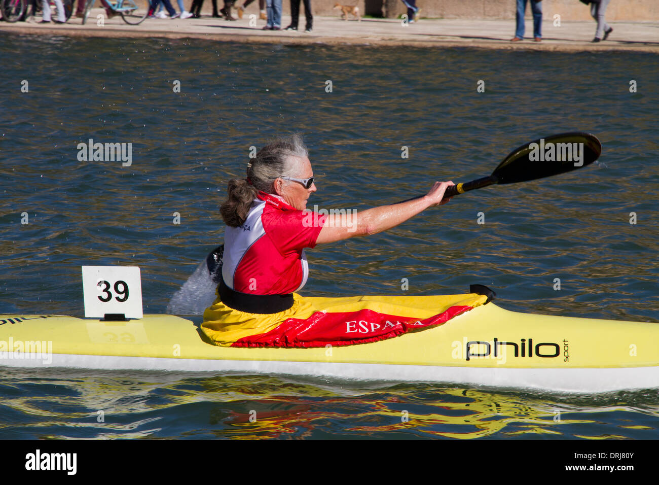 Woman canoeist hi-res stock photography and images - Alamy