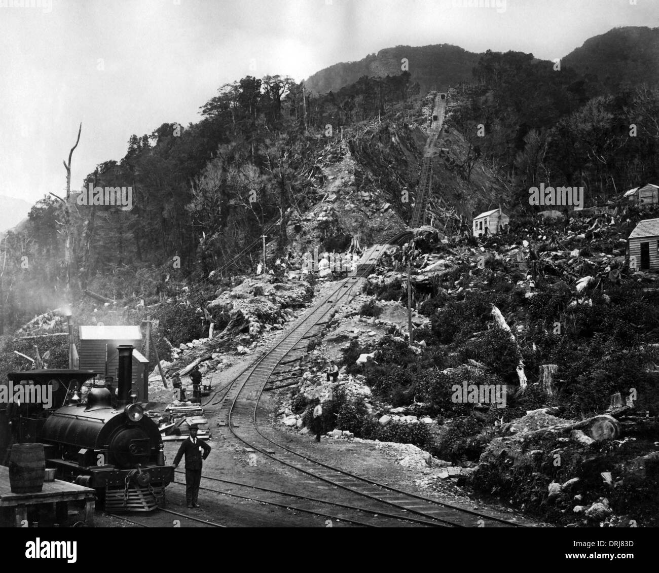 Incline railway, Denniston, New Zealand Stock Photo - Alamy