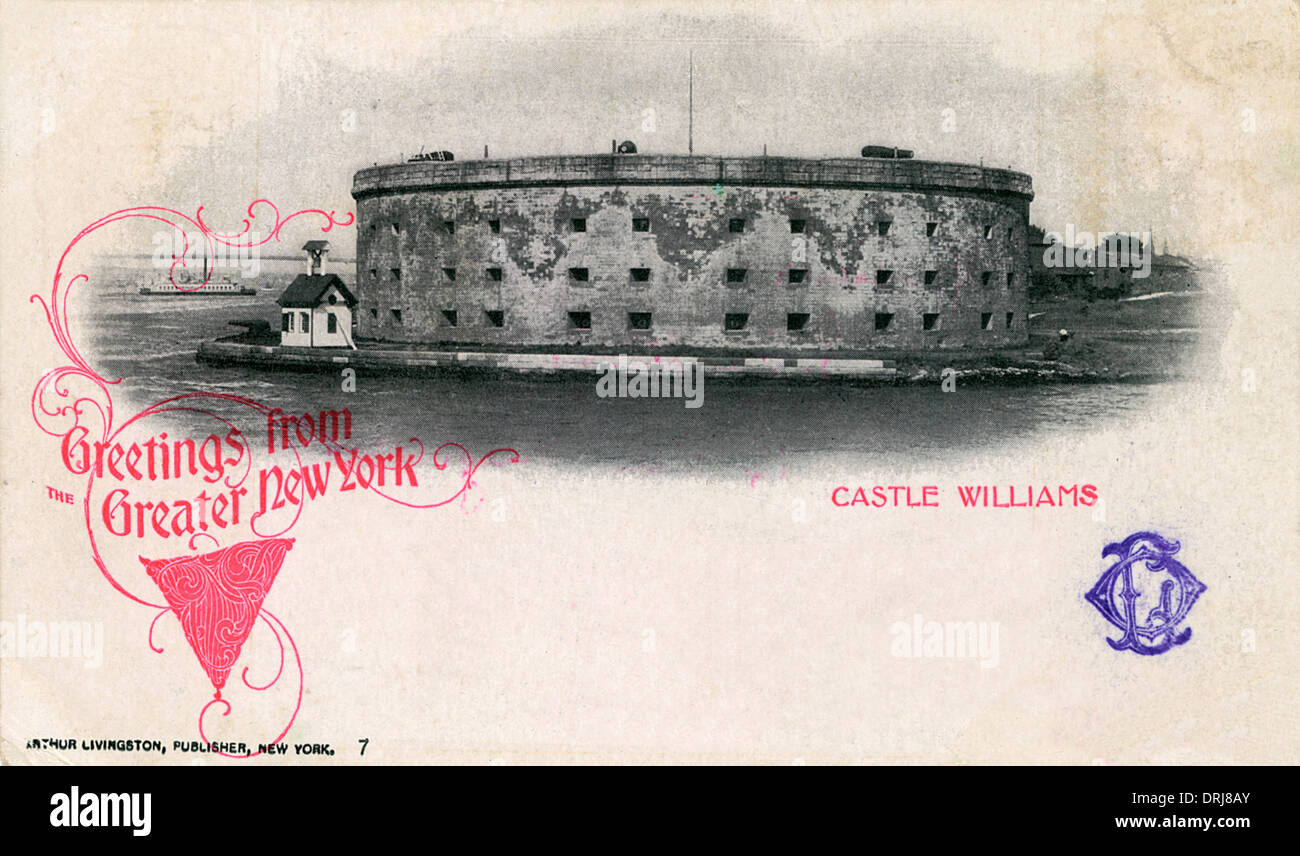 Castle Williams - Governors Island, New York Harbour Stock Photo - Alamy